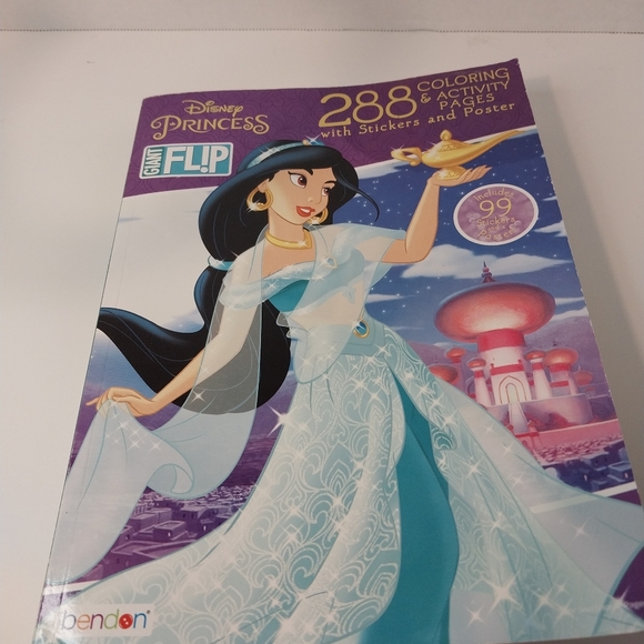 Disney | Other | Disney Princess Giant Flip Coloring Book 2 Sided ...